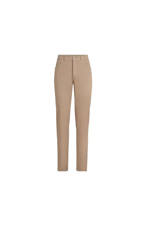 Brunello Cucinelli Comfort Gabardine Trousers - Biscuit
