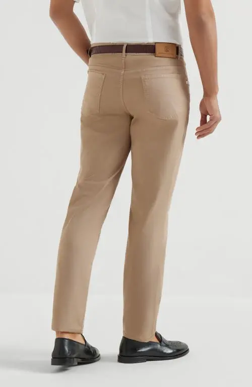 Brunello Cucinelli Comfort Gabardine Trousers - Biscuit