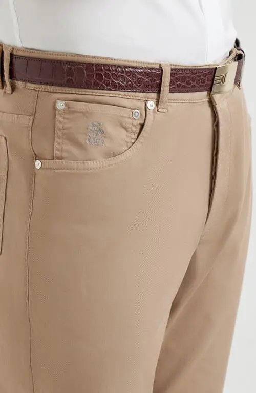 Brunello Cucinelli Comfort Gabardine Trousers - Biscuit
