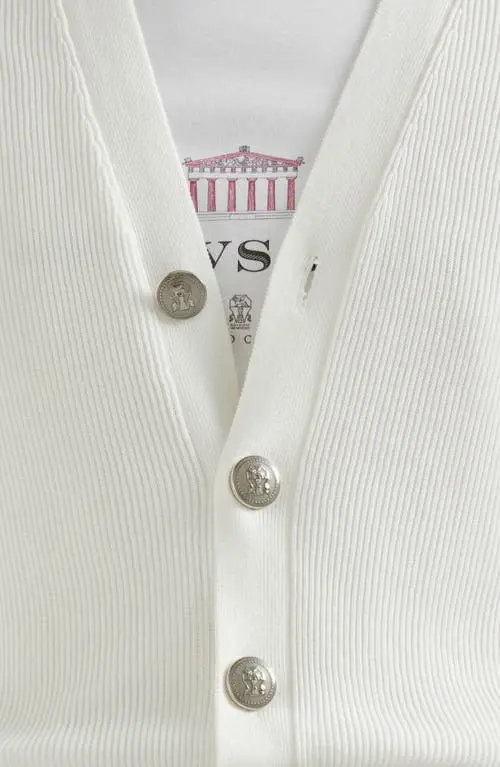 Brunello Cucinelli English Rib Knit Cardigan - Panama