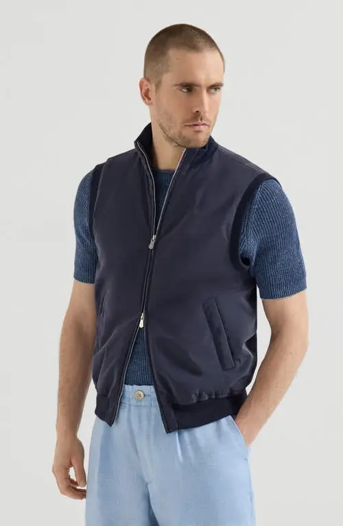 Brunello Cucinelli Vest With Thermore® Padding - Blue