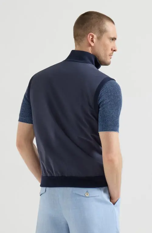 Brunello Cucinelli Vest With Thermore® Padding - Blue