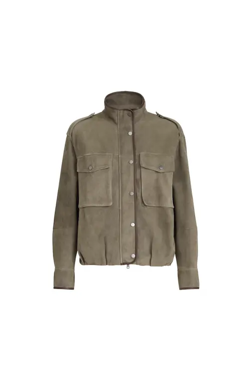 Brunello Cucinelli Suede Outerwear - Green