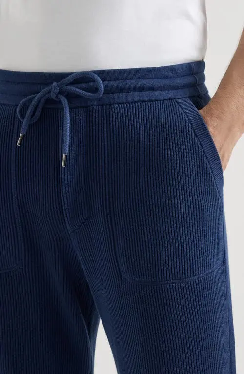 Brunello Cucinelli Cotton Knit Trousers - Azure