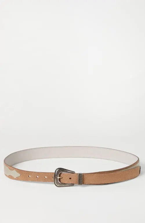 Brunello Cucinelli Reversed Calfskin Belt - Light Brown