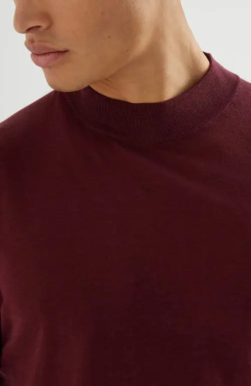Brunello Cucinelli Silk Cotton Knit T-shirt - Amaranth