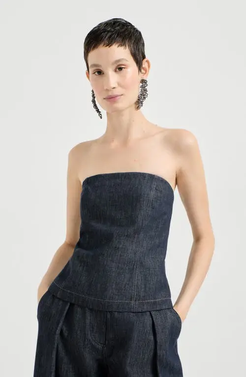 Brunello Cucinelli Bandeau Top - Denim