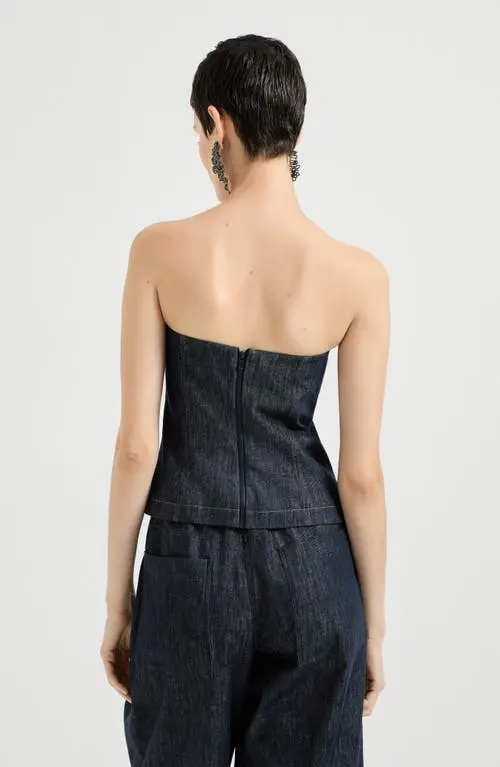 Brunello Cucinelli Bandeau Top - Denim
