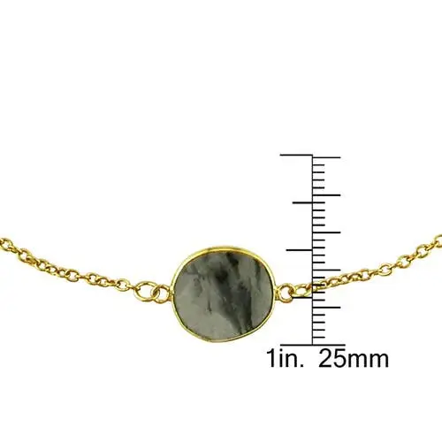 JULIANNA B. Gemstone Station Necklace - Quartz