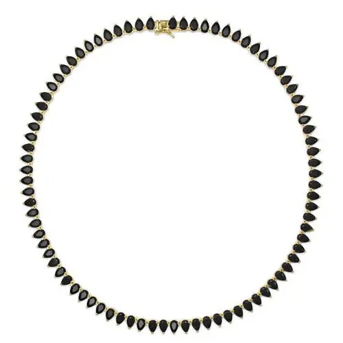 JULIANNA B. Necklace Yellow-plated Sterling Silver Synthetic