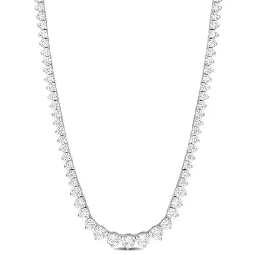 JULIANNA B. Cubic Zirconia Tennis Necklace - Sterling Silver