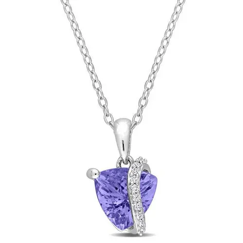 JULIANNA B. Diamond And Pendant Necklace - Tanzanite