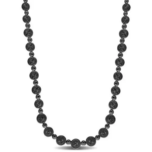 JULIANNA B. 1 Ctw Tennis Necklace - Black Diamond