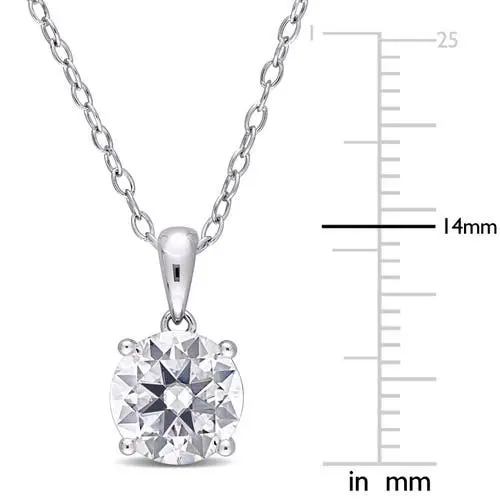 JULIANNA B. Moissanite Solitaire Pendant Necklace
