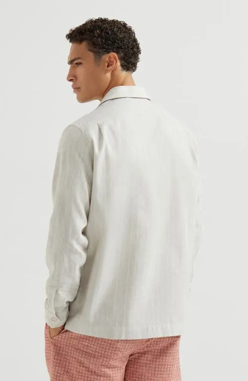 Brunello Cucinelli Cotton And Linen Guayabera