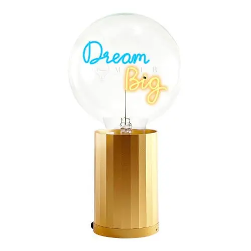 MITB Dream Big Portable Table Lamp - Gold
