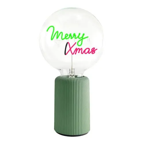 MITB Merry Xmas Portable Table Lamp - Olive