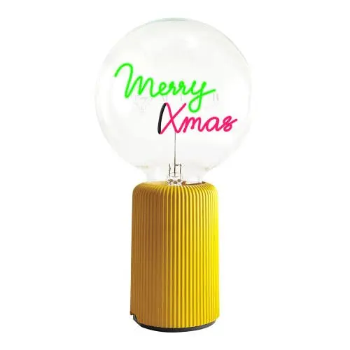 MITB Merry Xmas Portable Table Lamp - Yellow