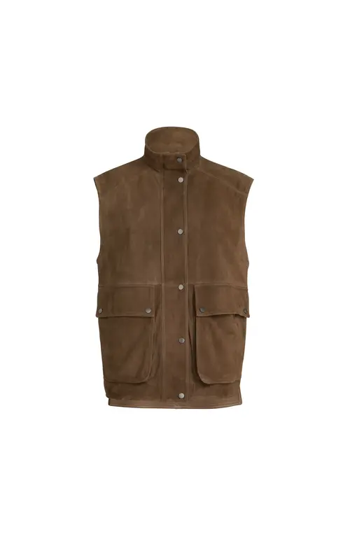 Brunello Cucinelli Couture Suede Vest - Brown