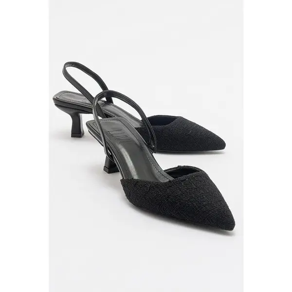 PROLOGUE SHOES Pointed Toe Slingback Pumps - Black