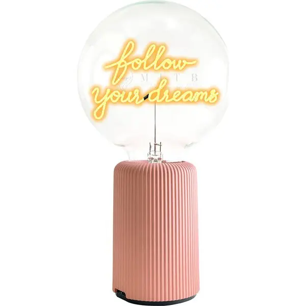 MITB Follow Your Dreams Portable Table Lamp - Pink