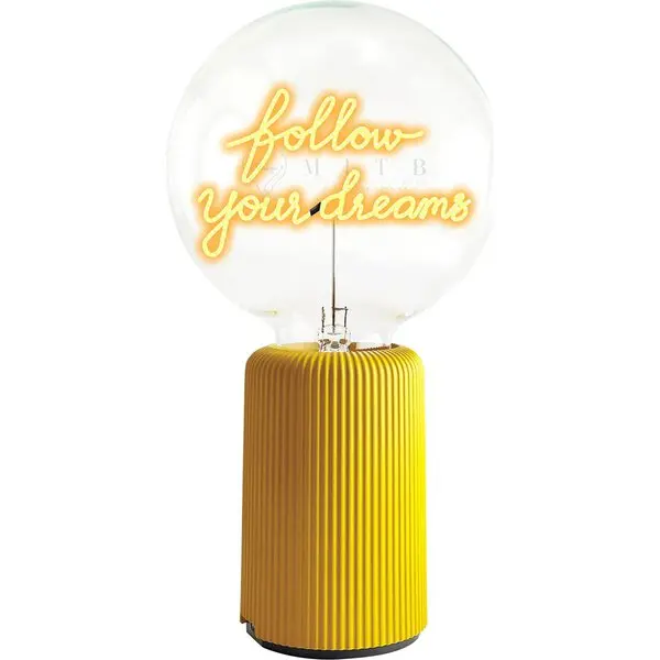 MITB Follow Your Dreams Portable Table Lamp - Yellow