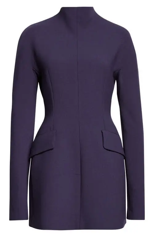 Sportmax Tefrite Long Sleeve Sheath Dress - Midnight Blue