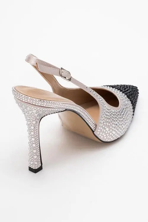 PROLOGUE SHOES London Embellished Pointed Toe Pump