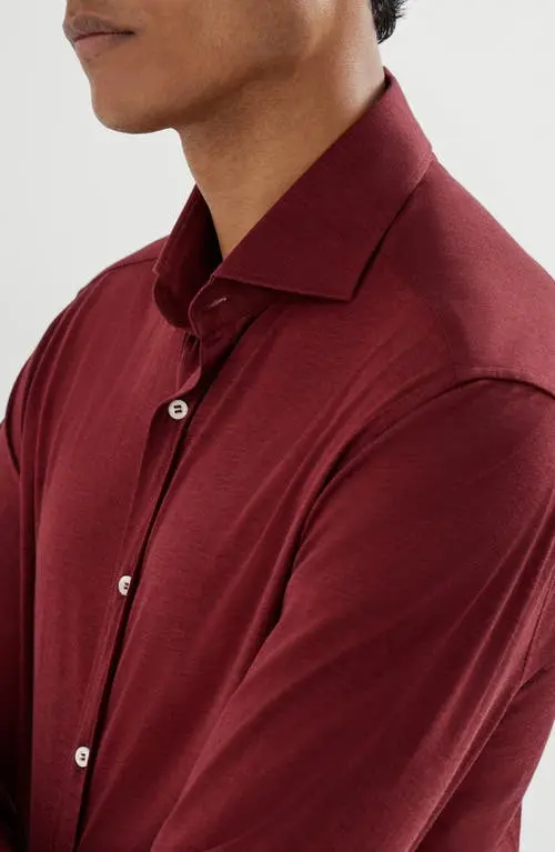 Brunello Cucinelli Spread Collar Shirt