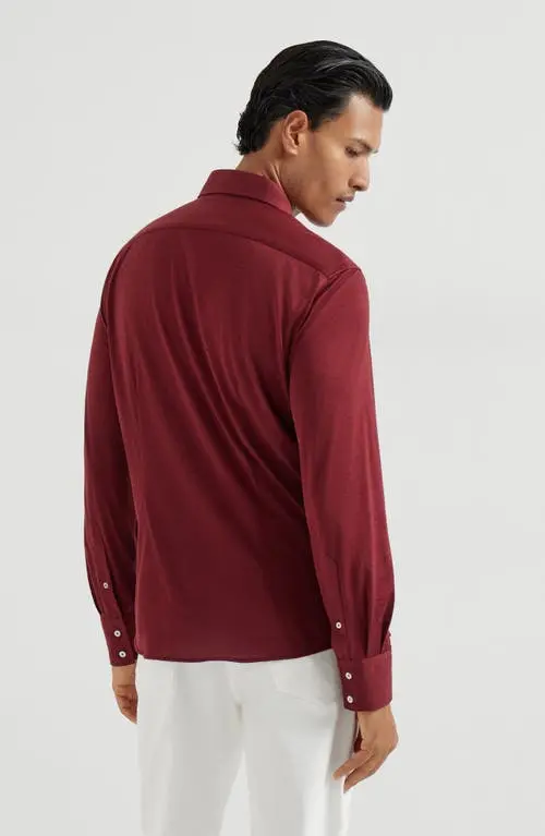Brunello Cucinelli Spread Collar Shirt
