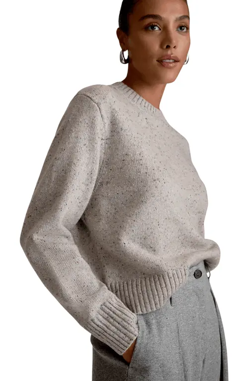 M.M.LAFLEUR Maura Confetti Wool Sweater - Cinder