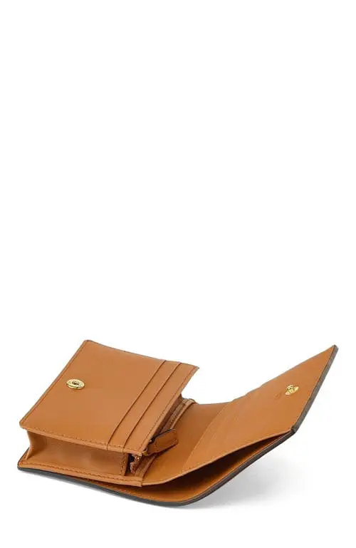 Mcm Tracy Wallet In Visetos - Cognac