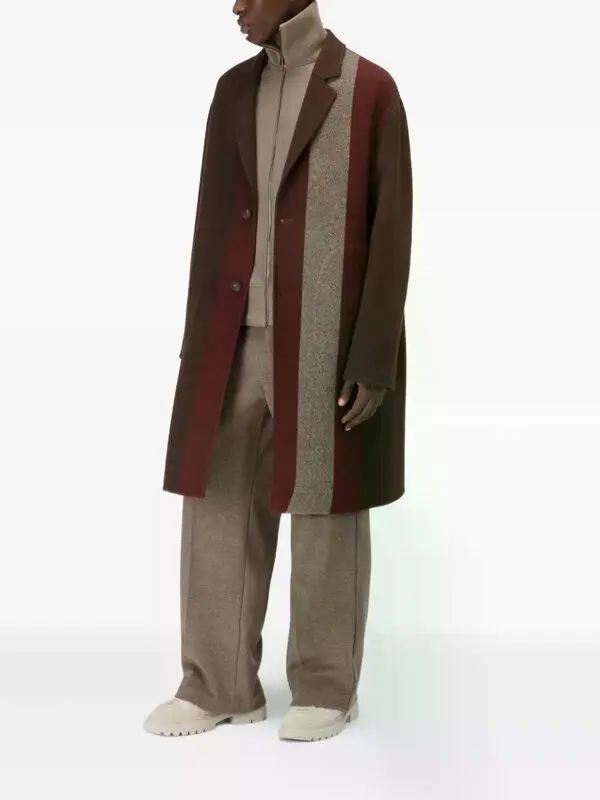 Bally Striped Wool Coat