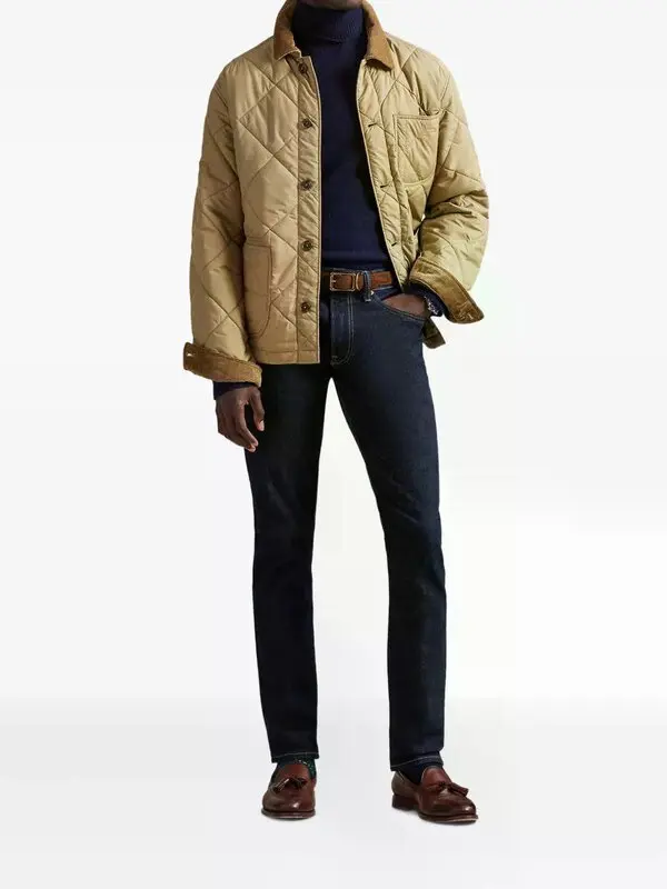 Polo Ralph Lauren Quilted Corduroy-trim Jacket - Neutrals