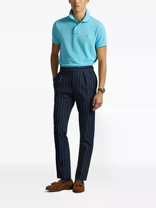 Polo Ralph Lauren Embroidered Pony Polo Shirt - Blue