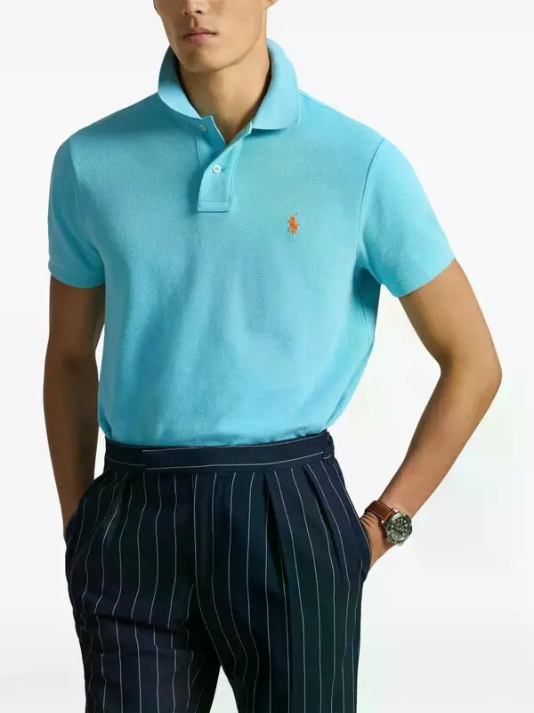Polo Ralph Lauren Embroidered Pony Polo Shirt - Blue