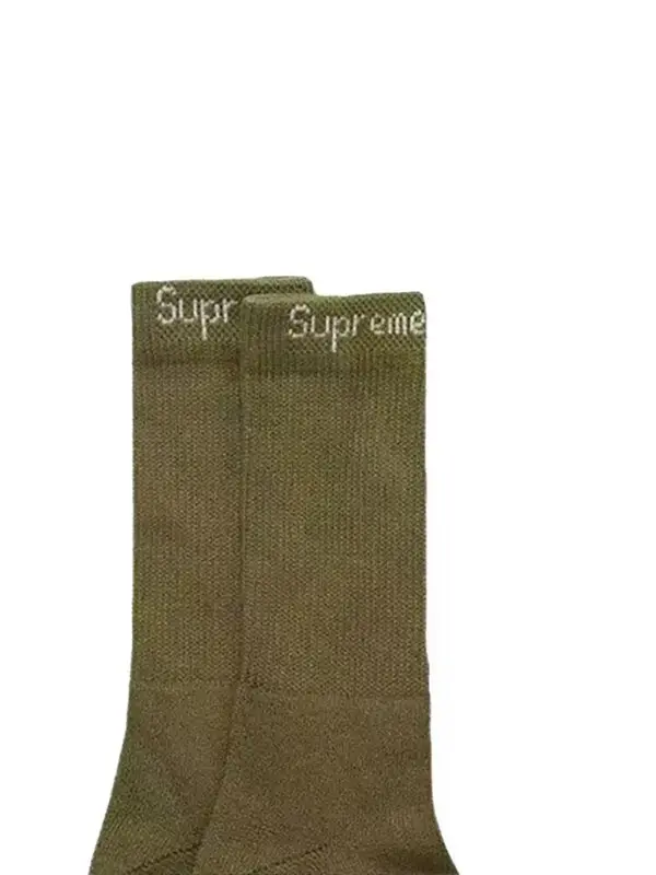 Supreme Logo-embroidered Socks