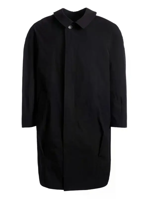 Bally Pleated Shirt-collar Coat