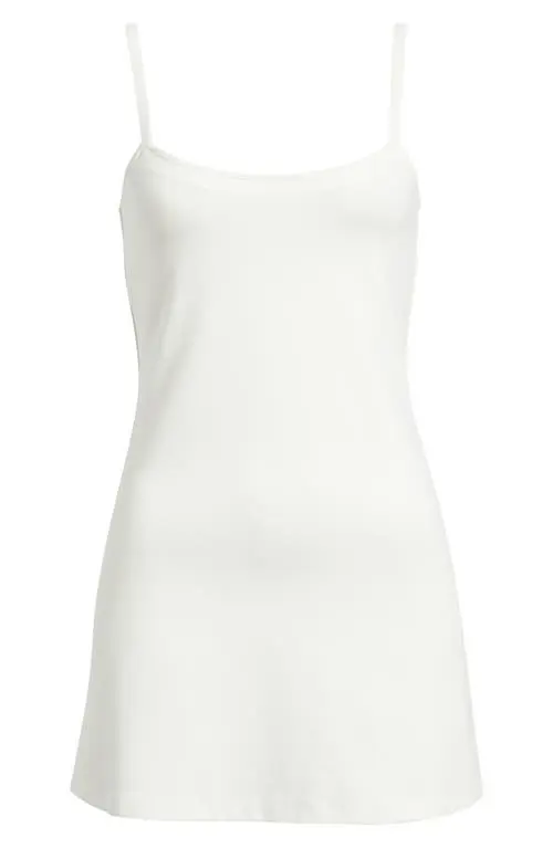 ARTLESS FOREVER Spaghetti Strap Slip Minidress - White