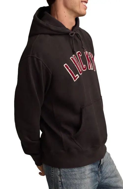 Lucky Brand Arch Logo Appliqué Hoodie