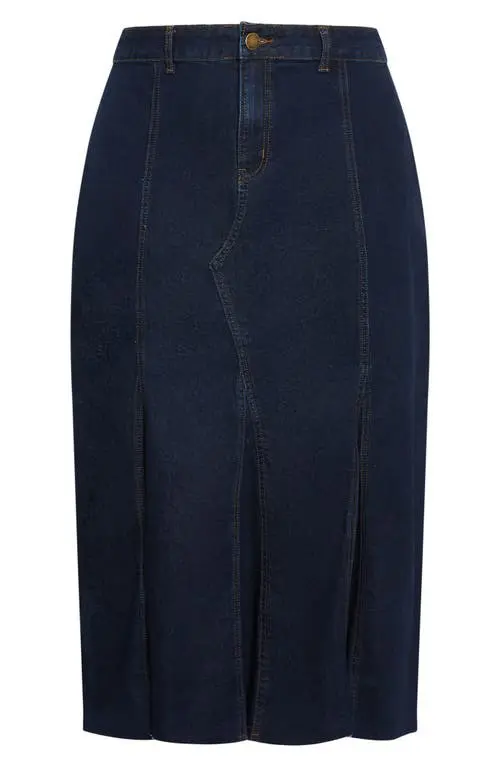City Chic Laylo Denim Midi Skirt