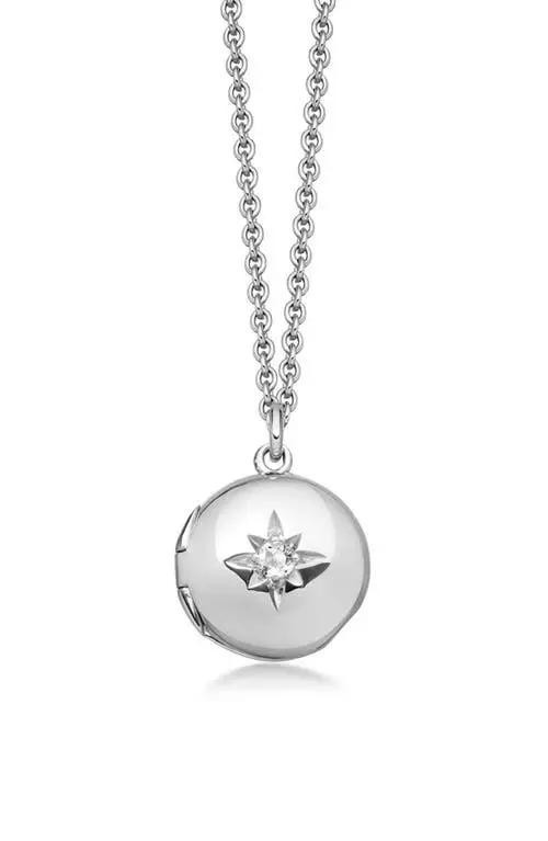 Astley Clarke Biography Mini Locket Necklace - Silver