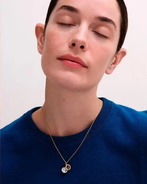 Astley Clarke Biography Locket Necklace With Sapphire