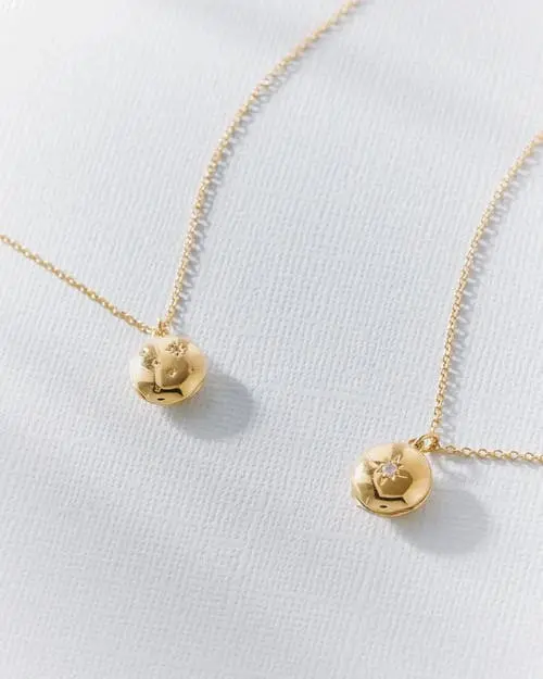 Astley Clarke Biography Locket Necklace With Sapphire