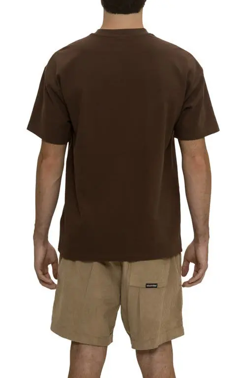 MAUI & SONS Surface Cotton Blend T-shirt - Brown