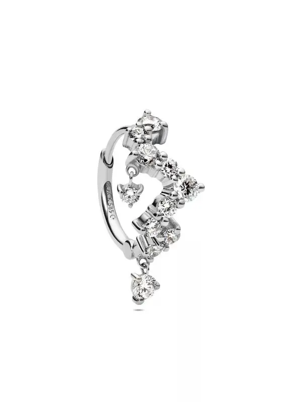 MARIA BLACK 14k Recycled White Gold Lab-grown Diamond Sky Earring