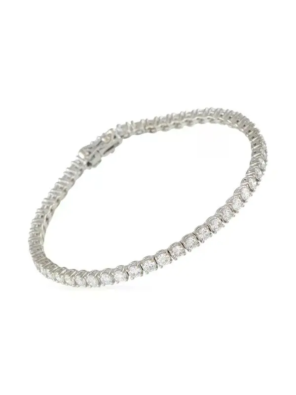 LB EXCLUSIVE 14k White Gold Diamond Tennis Bracelet - Silver
