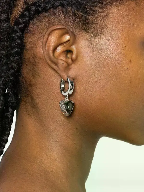 DARKAI Trillion Tourmaline Hoop Earrings