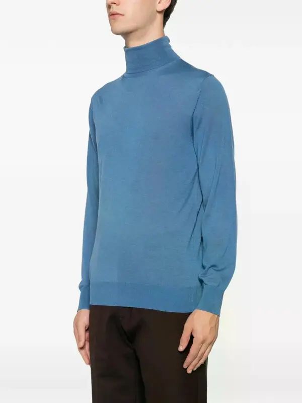 KANGRA Turtleneck Sweater - Blue