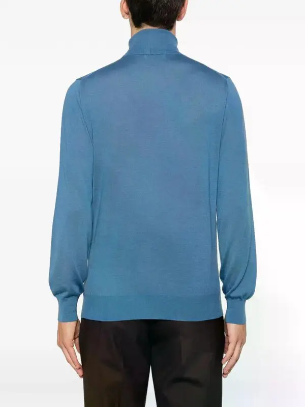 KANGRA Turtleneck Sweater - Blue